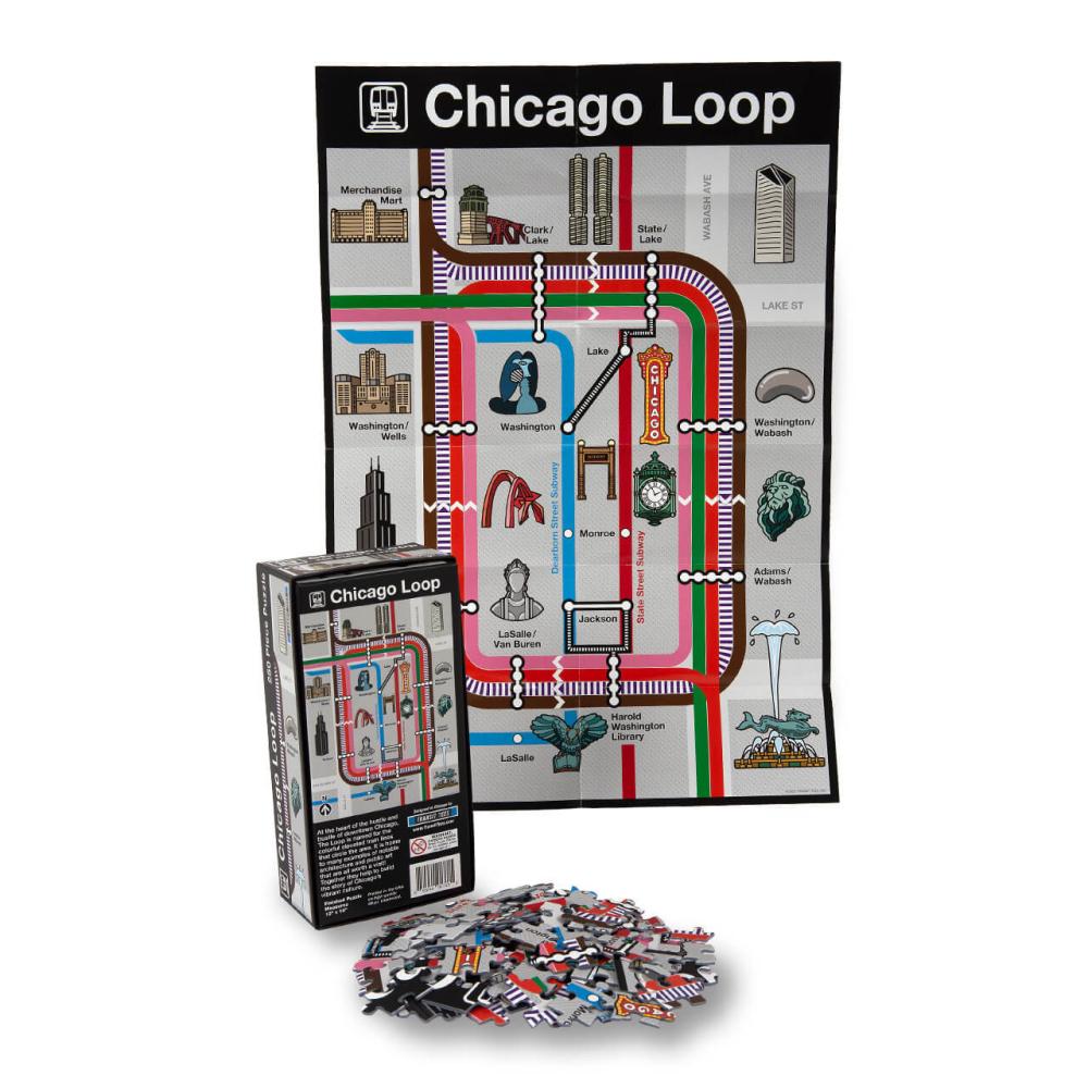 Transit Tees Jigsaw Puzzle: Chicago Loop (250 pcs.) | Goblin Market ...